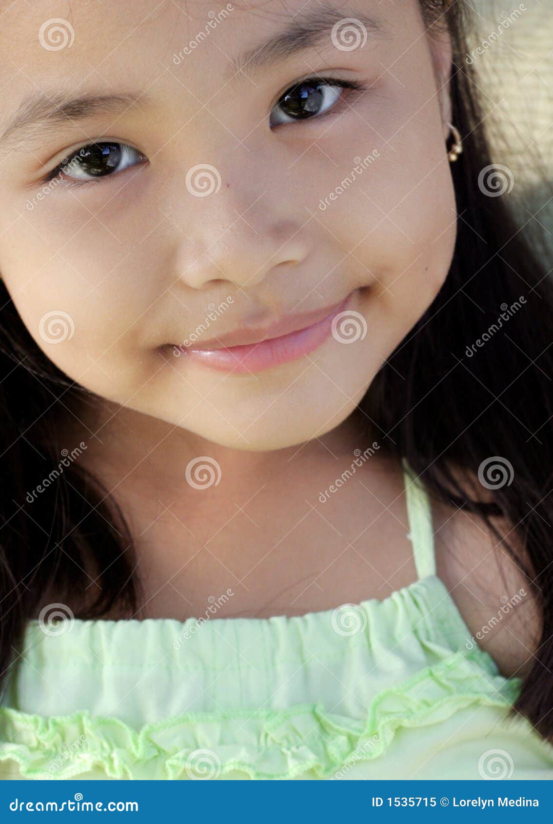 Asian Child stock image. Image of cute, closeup, gradeschool - 1535715