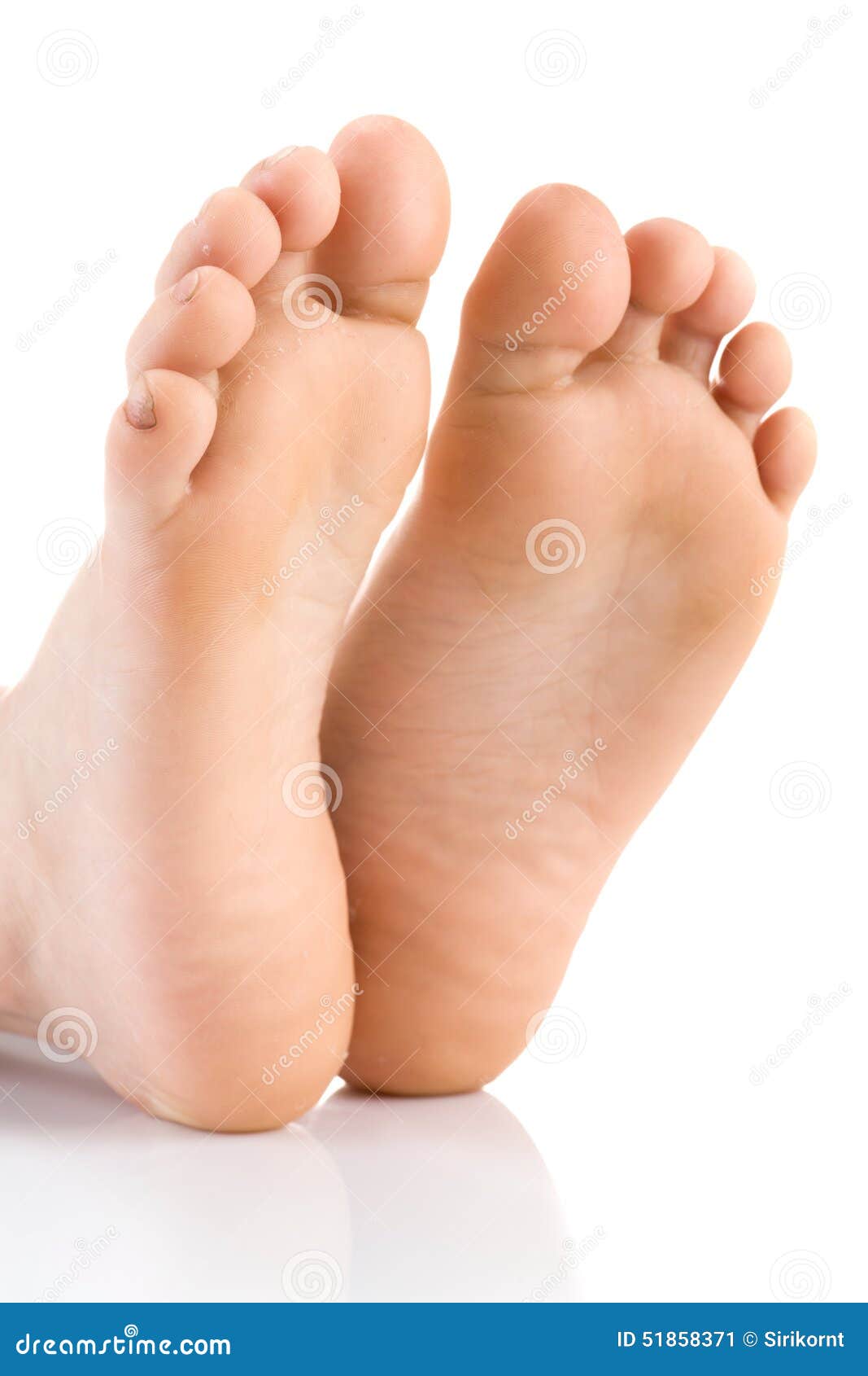 Asian Child Foot. Studio Shot. Stock Photo - Image: 51858371