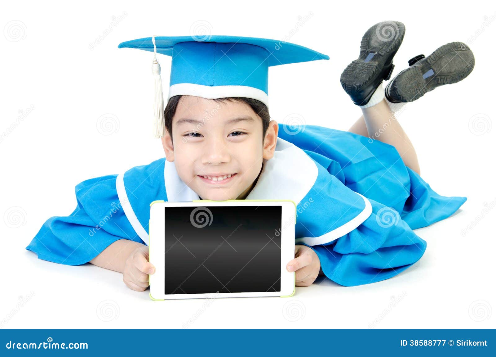 Asian Child with Tablet Computer Stock Image - Image of little ...