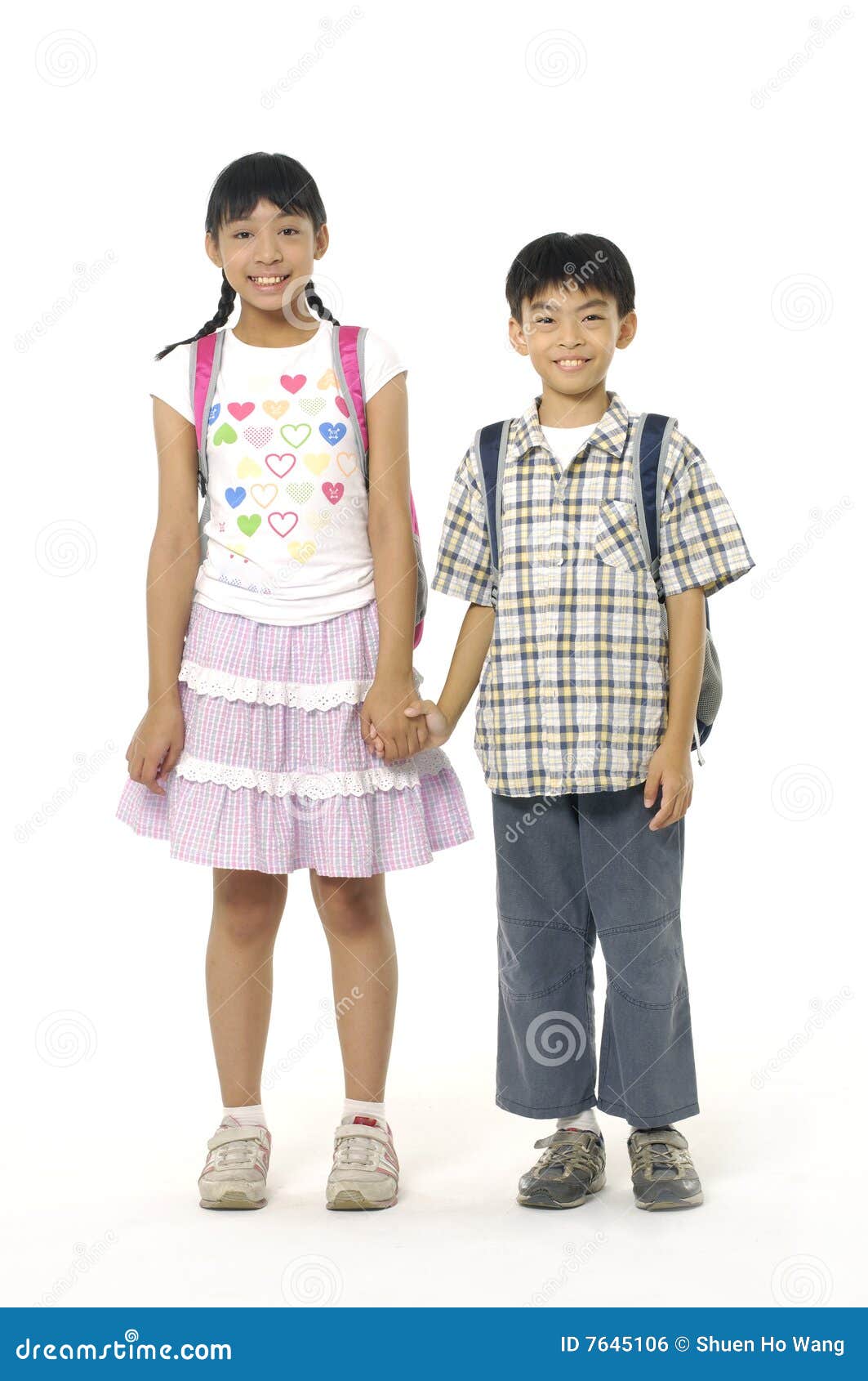 Asian Children stock photo. Image of schoolboy, primary - 7645106