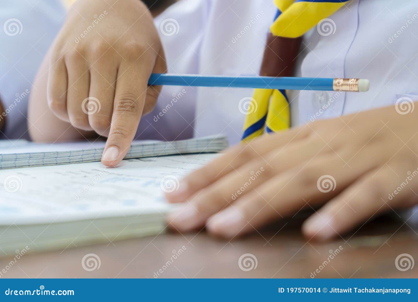 Asian Children are Studying Exercises with DeterminationAsian Children ...