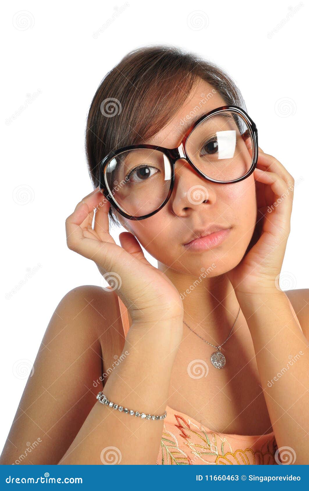 Asian Chinese Girl Looking Puzzled Stock Image - Image of japanese ...