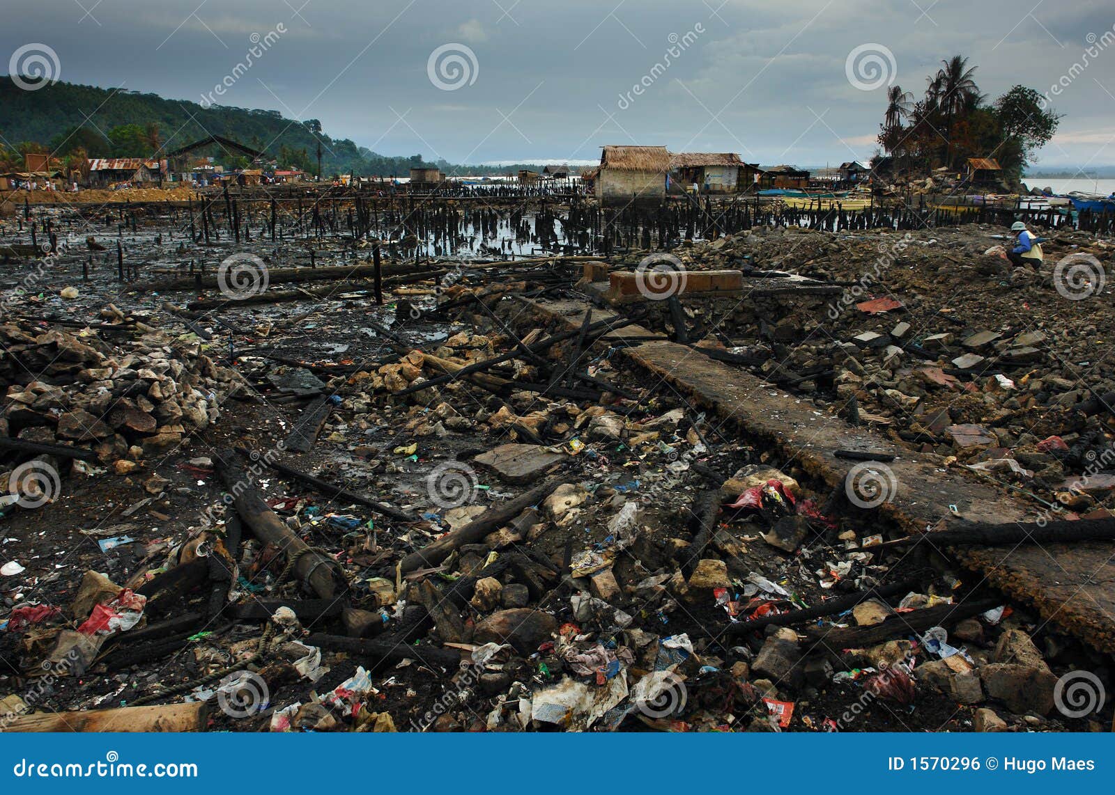 Asian city disaster stock photo. Image of fire, disasters - 1570296