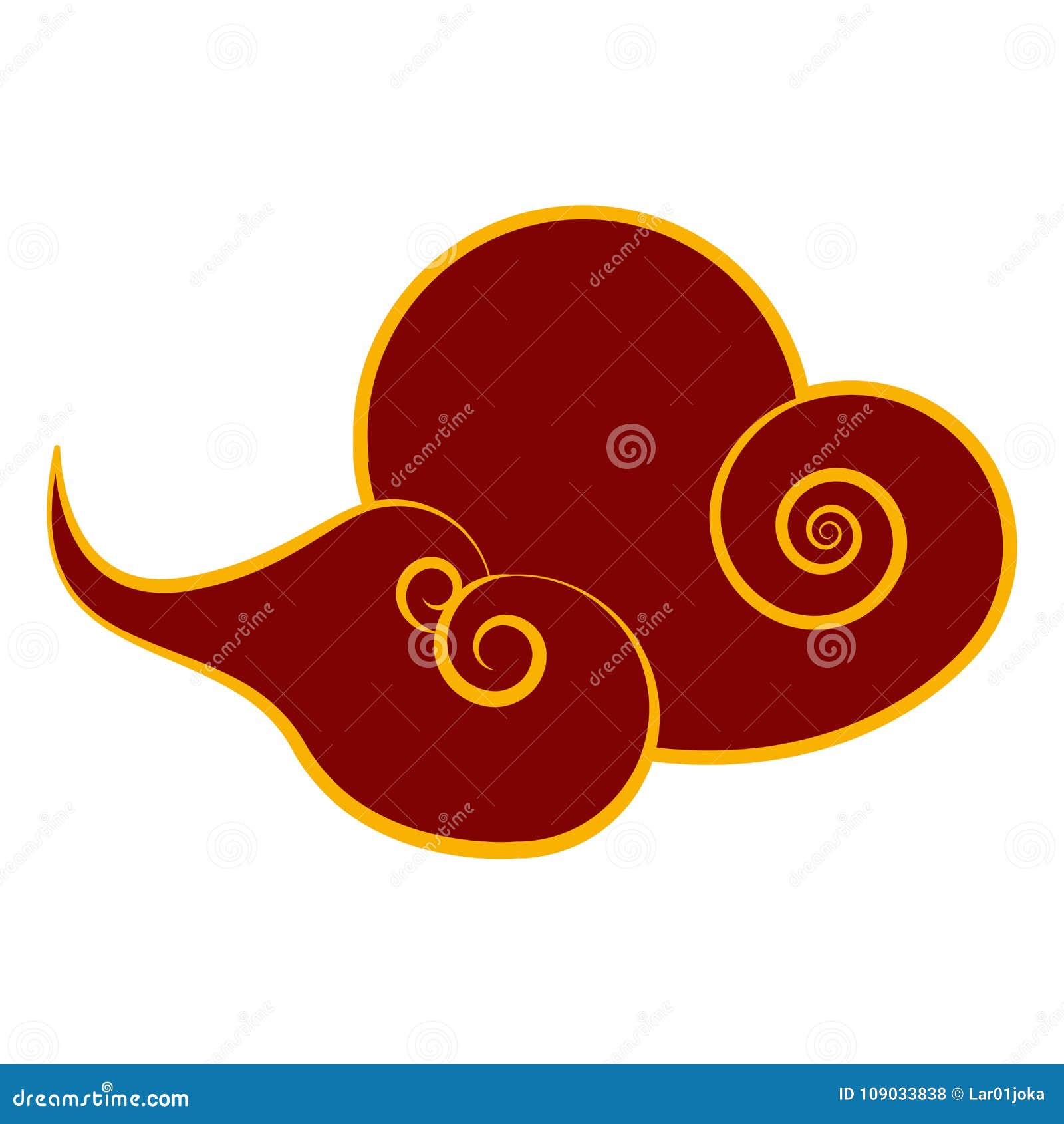 Asian cloud icon stock vector. Illustration of decorative - 109033838