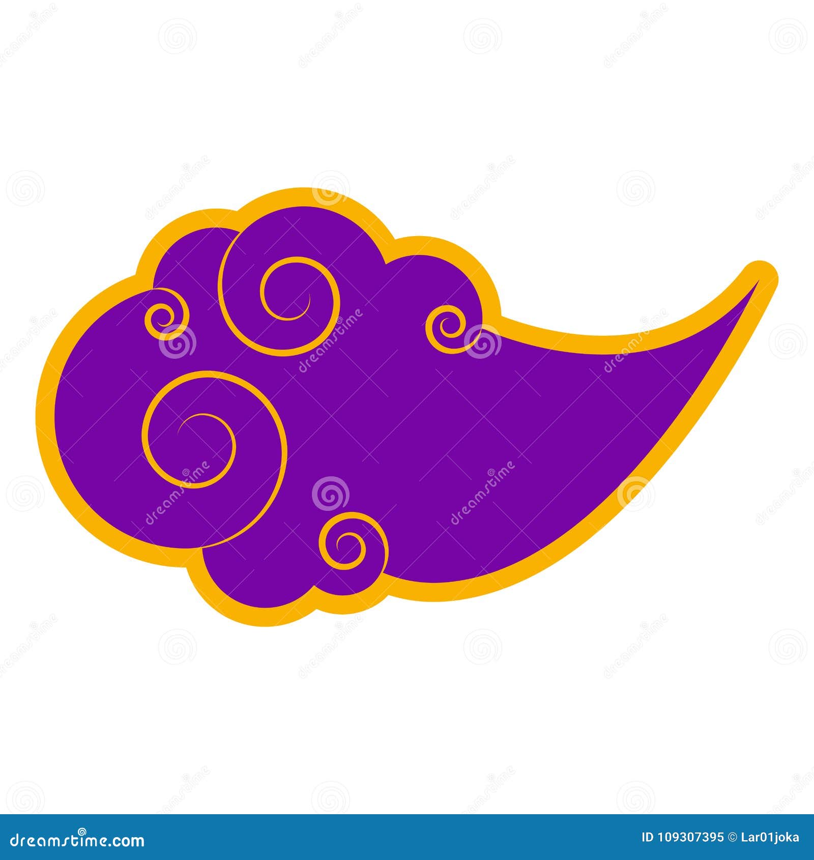 Asian cloud icon stock vector. Illustration of cute - 109307395