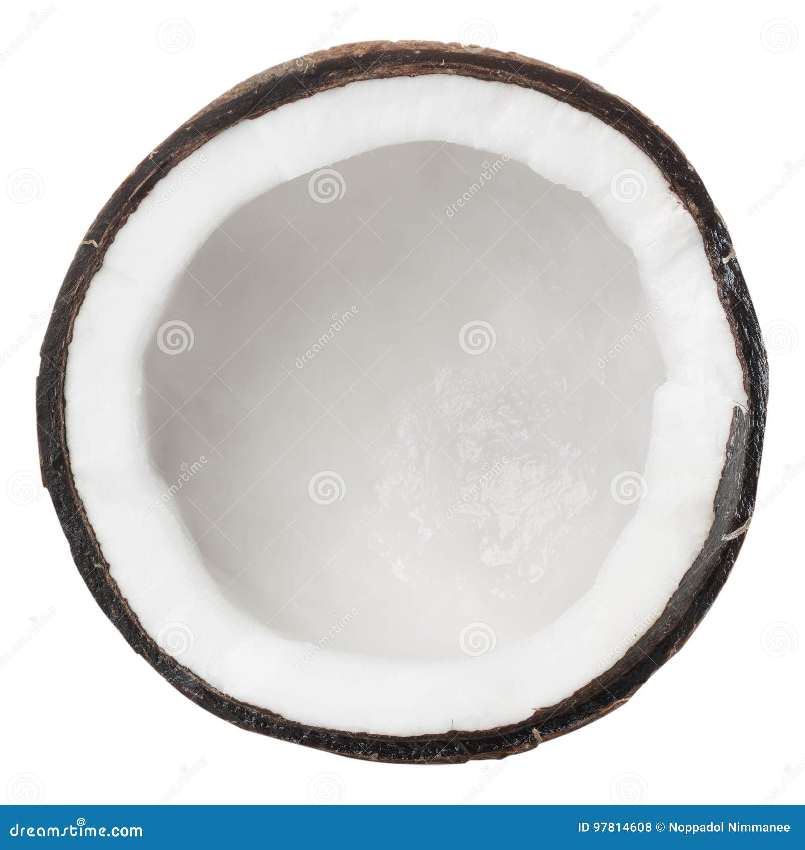 Asian Coconut Isolated on White Stock Photo - Image of aromatic, care ...