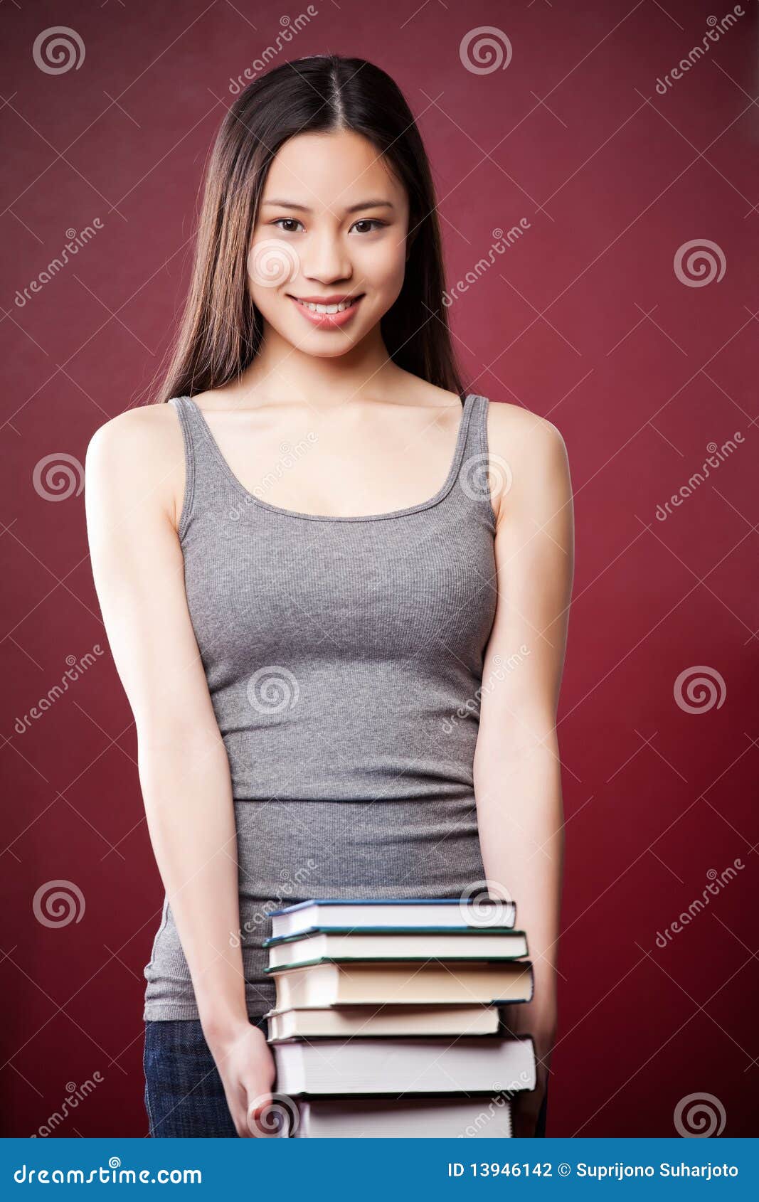 Asian college student stock photo. Image of smiles, pretty - 13946142
