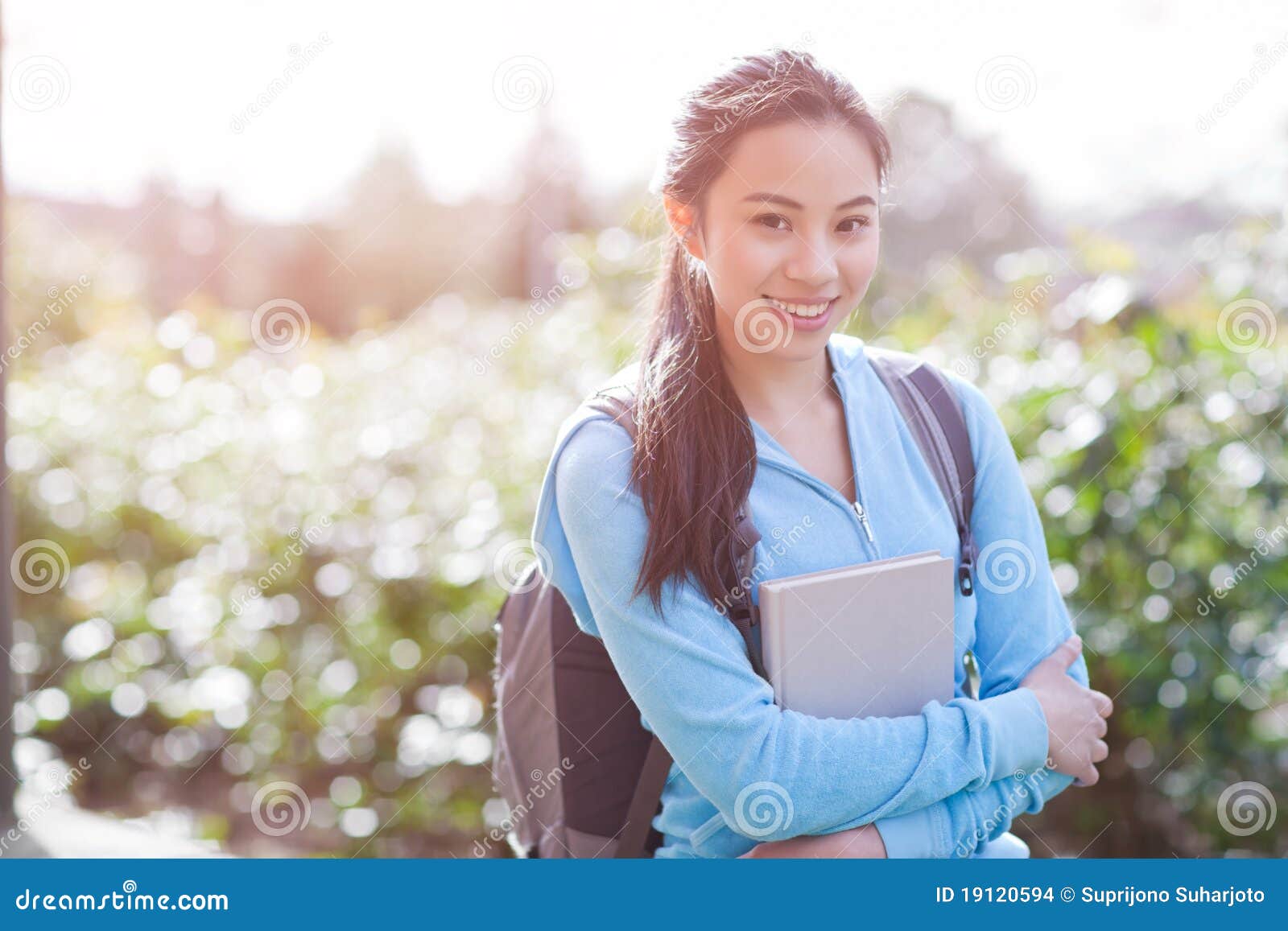 Asian college student stock photo. Image of ethnic, book - 19120594