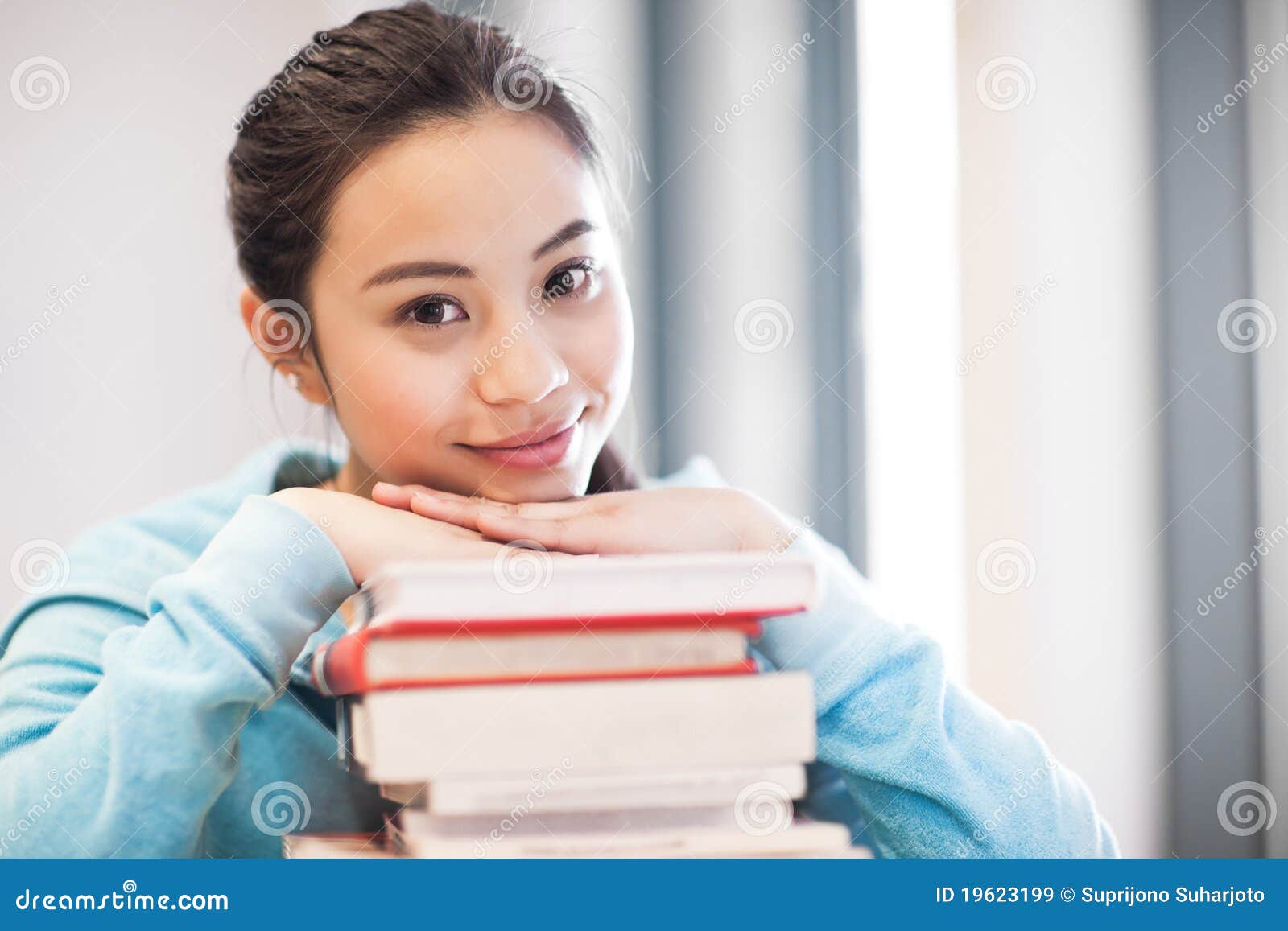Asian college student stock image. Image of smiles, studying - 19623199