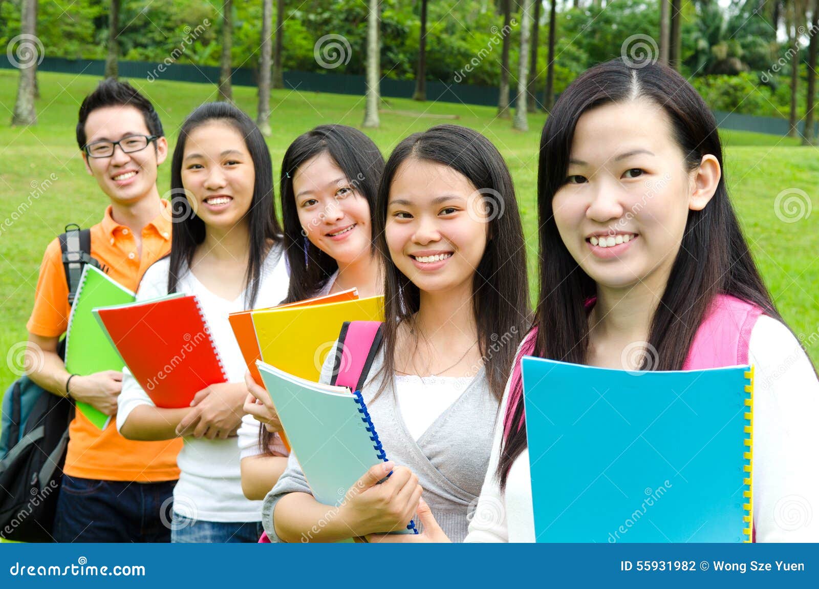 Asian college students stock photo. Image of male, asian - 55931982