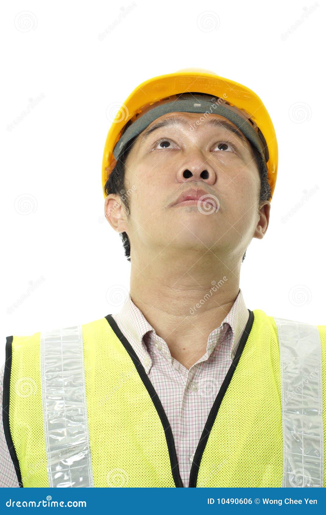Asian Construction Workers Working On Scaffolding Of Building ...