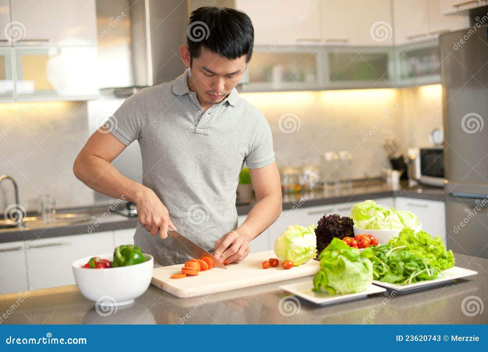 Asian Cooking Lifestyle stock image. Image of clothing - 23620743
