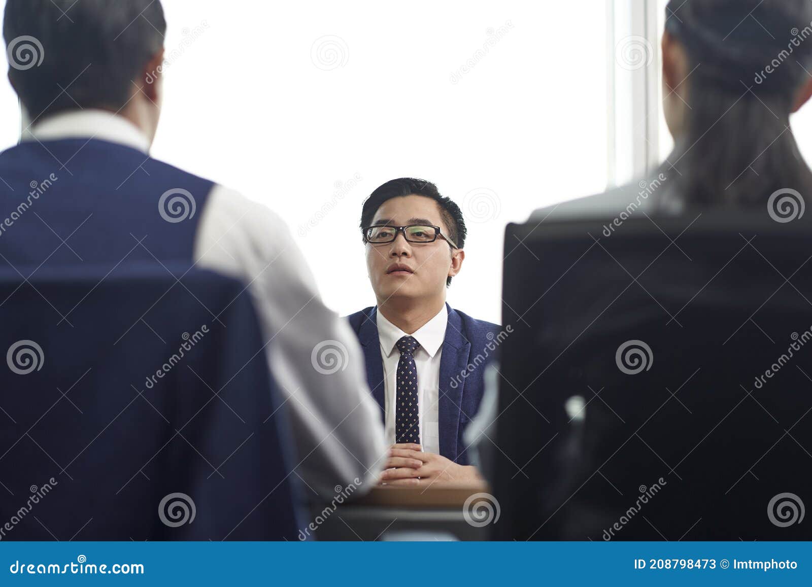 Asian Corporate Executive Being Interviewed by HR People Stock Image ... Asian Corporate Executive Being Interviewed by HR People Stock Image ...