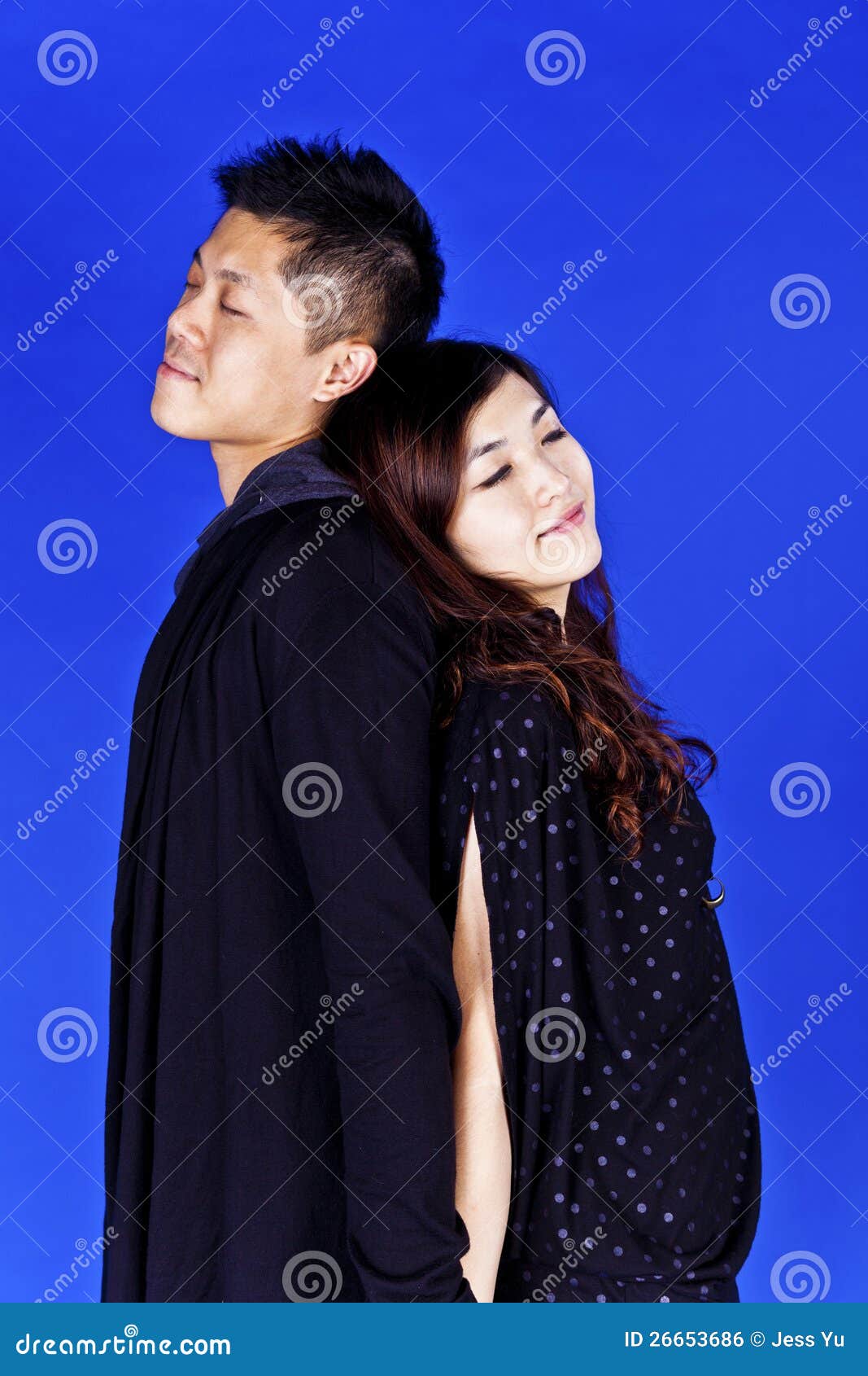 Asian Couple Relax Together Stock Photo - Image of love, ethnicity ...