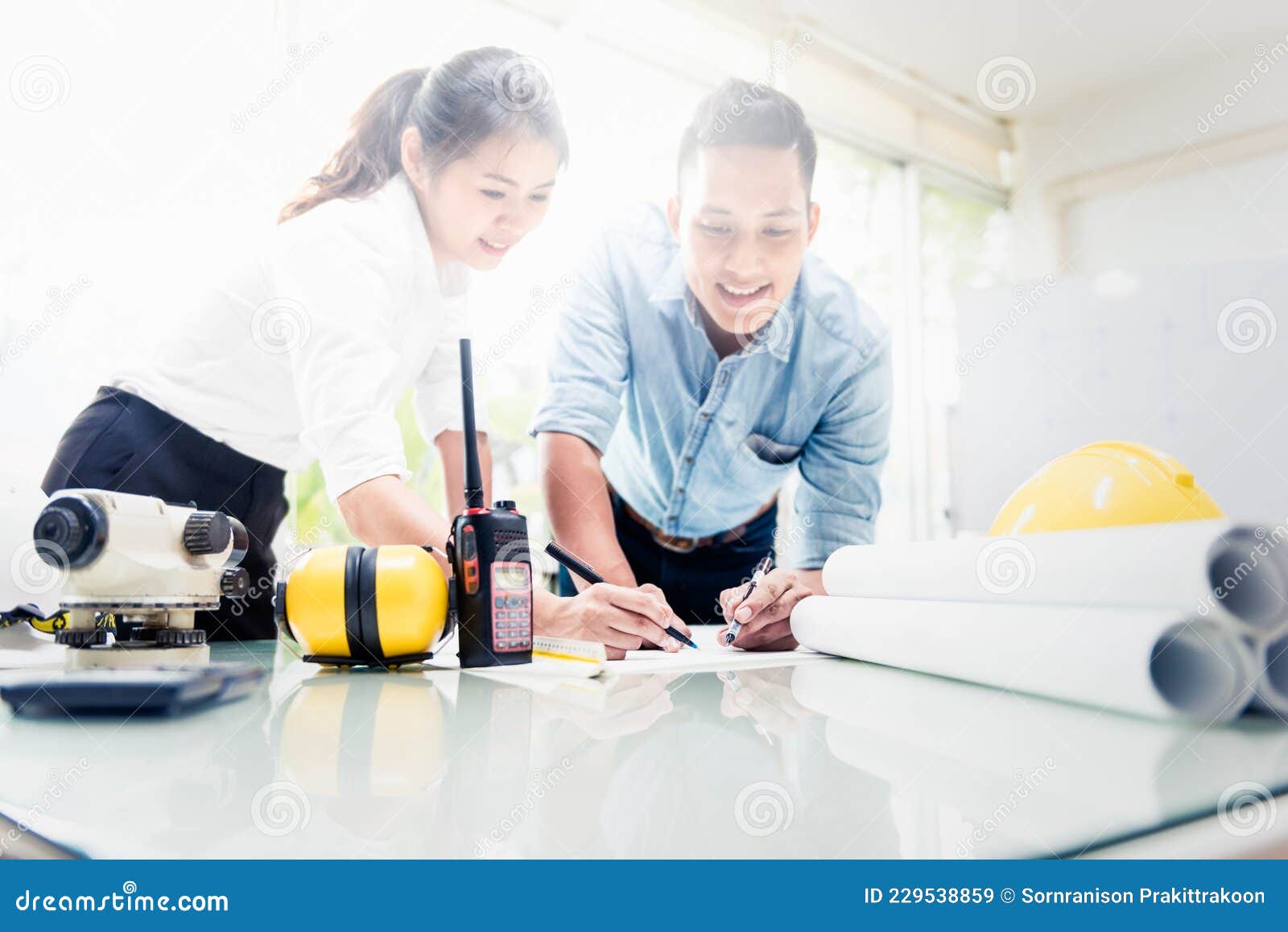 Building Design Engineering and Construction Business Stock Image ...