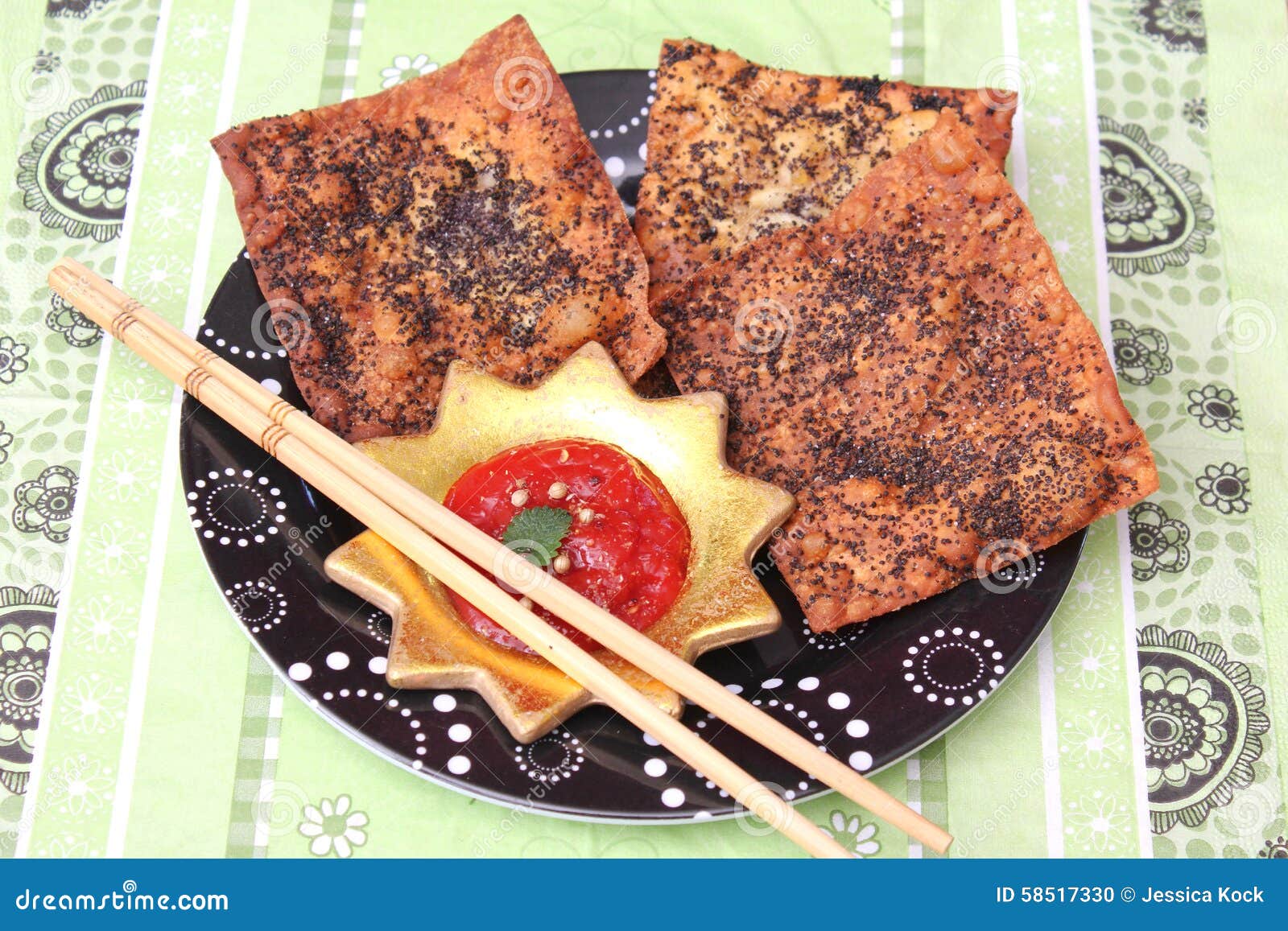 Asian cracker stock photo. Image of bakery, snack, chinese - 58517330