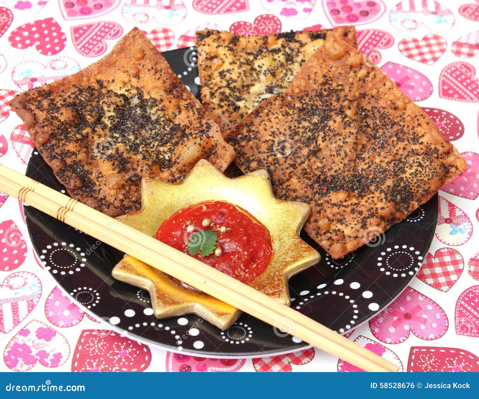 Asian Cracker stock photo. Image of tans, cookies, asian - 58528676