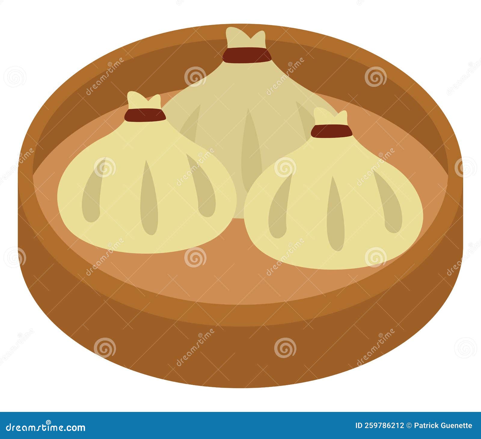 Asian dim sum, icon stock vector. Illustration of meat - 259786212