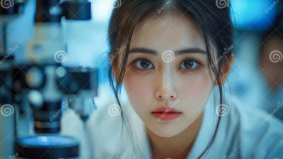 Asian Doctor Conducting a Precise Endoscopy Procedure Stock Photo ...