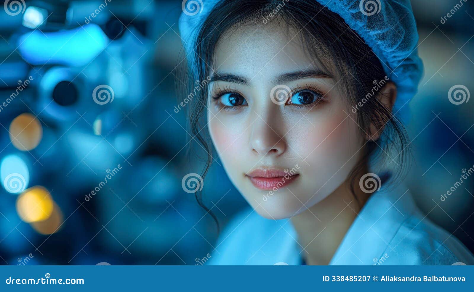 Asian Doctor Conducting a Precise Endoscopy Procedure Stock Image ...