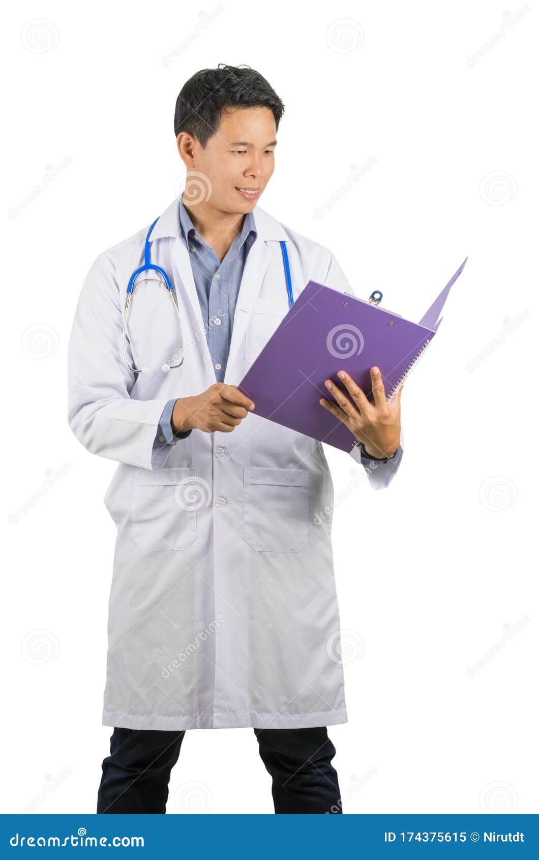 Asian Doctor Isolated stock image. Image of isolated - 174375615
