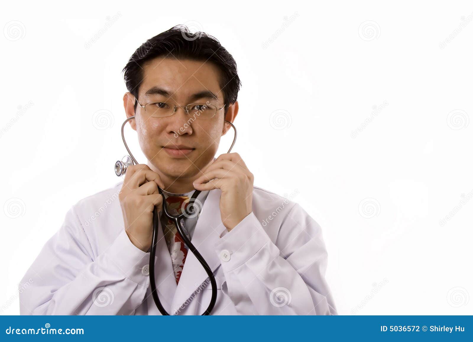 Asian Doctor Portrait stock photo. Image of profession - 5036572