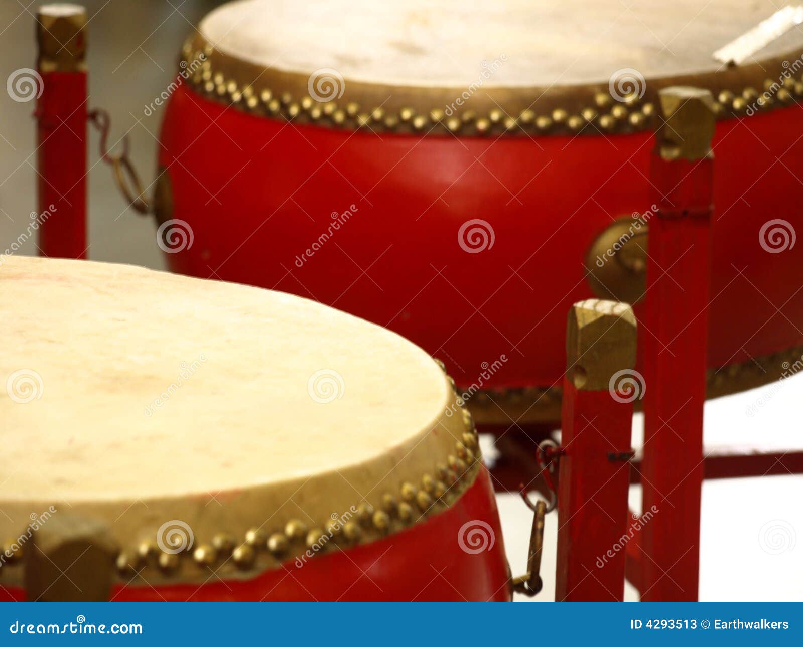 Asian drums stock image. Image of asian, chinese, japanese - 4293513