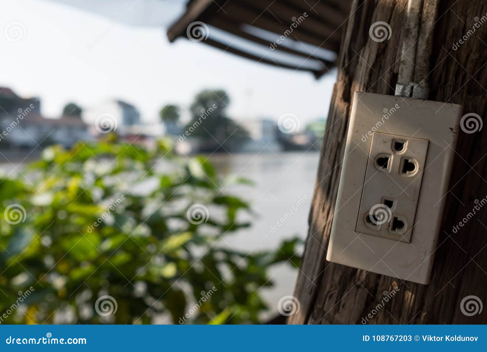 Asian Electric Plug with Multiple Socket Stock Image - Image of ...
