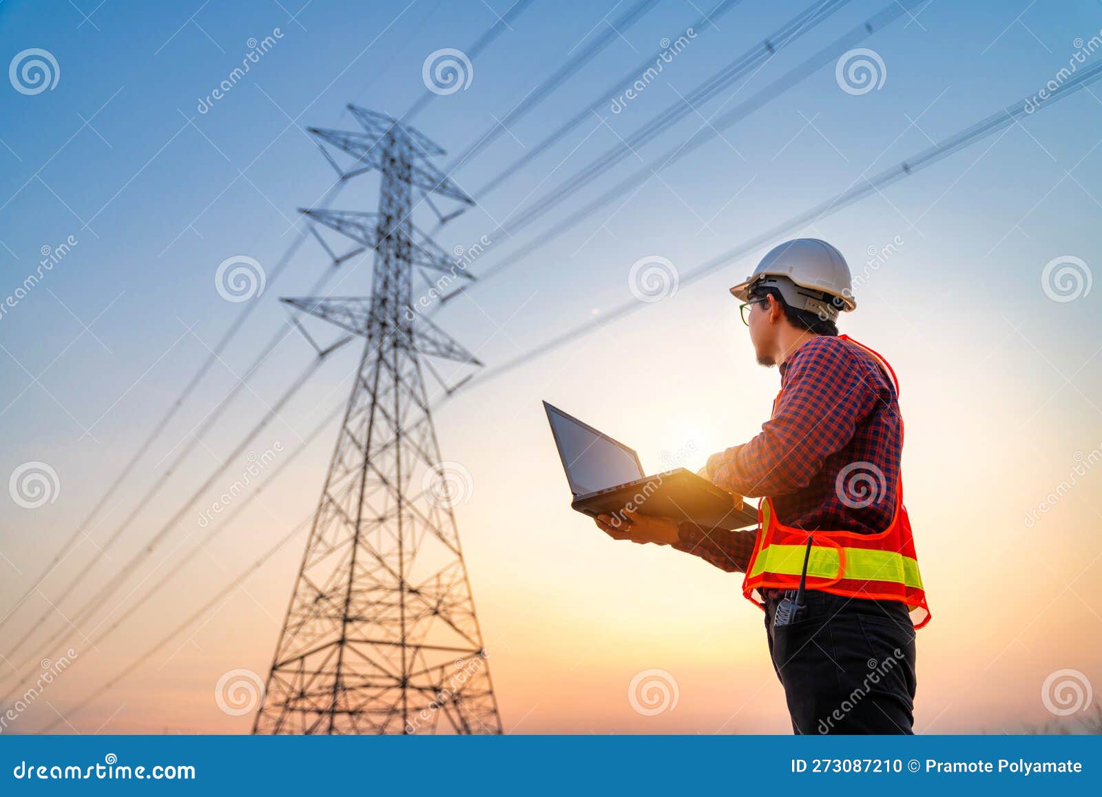 Asian Electrical Engineers Checking Location Using a Notebook Computer ...
