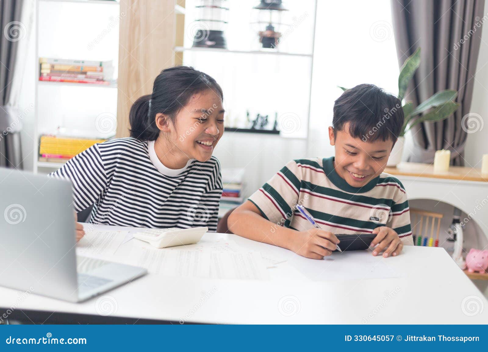 Asian Elementary School Children Stock Image - Image of examination ...