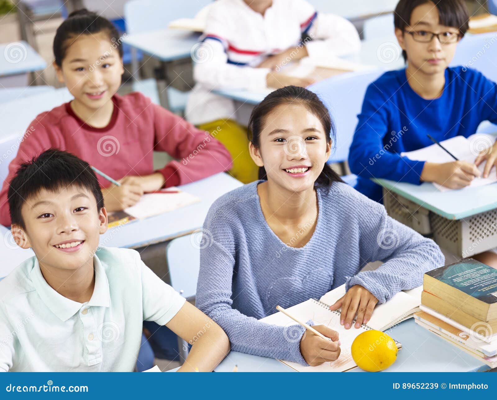 Asian Elementary Students In Class Royalty-Free Stock Photography ...