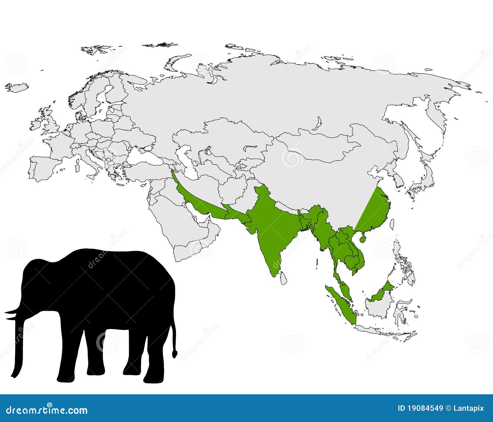 Sumatran Elephant Map