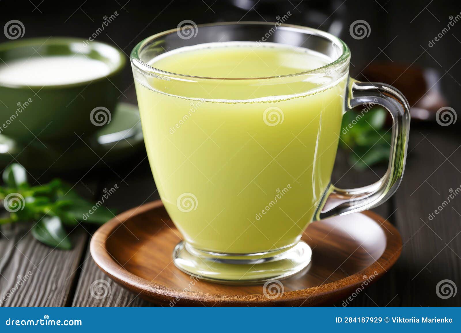 Asian Elixir: Natural Matcha Green Tea Stock Illustration ...
