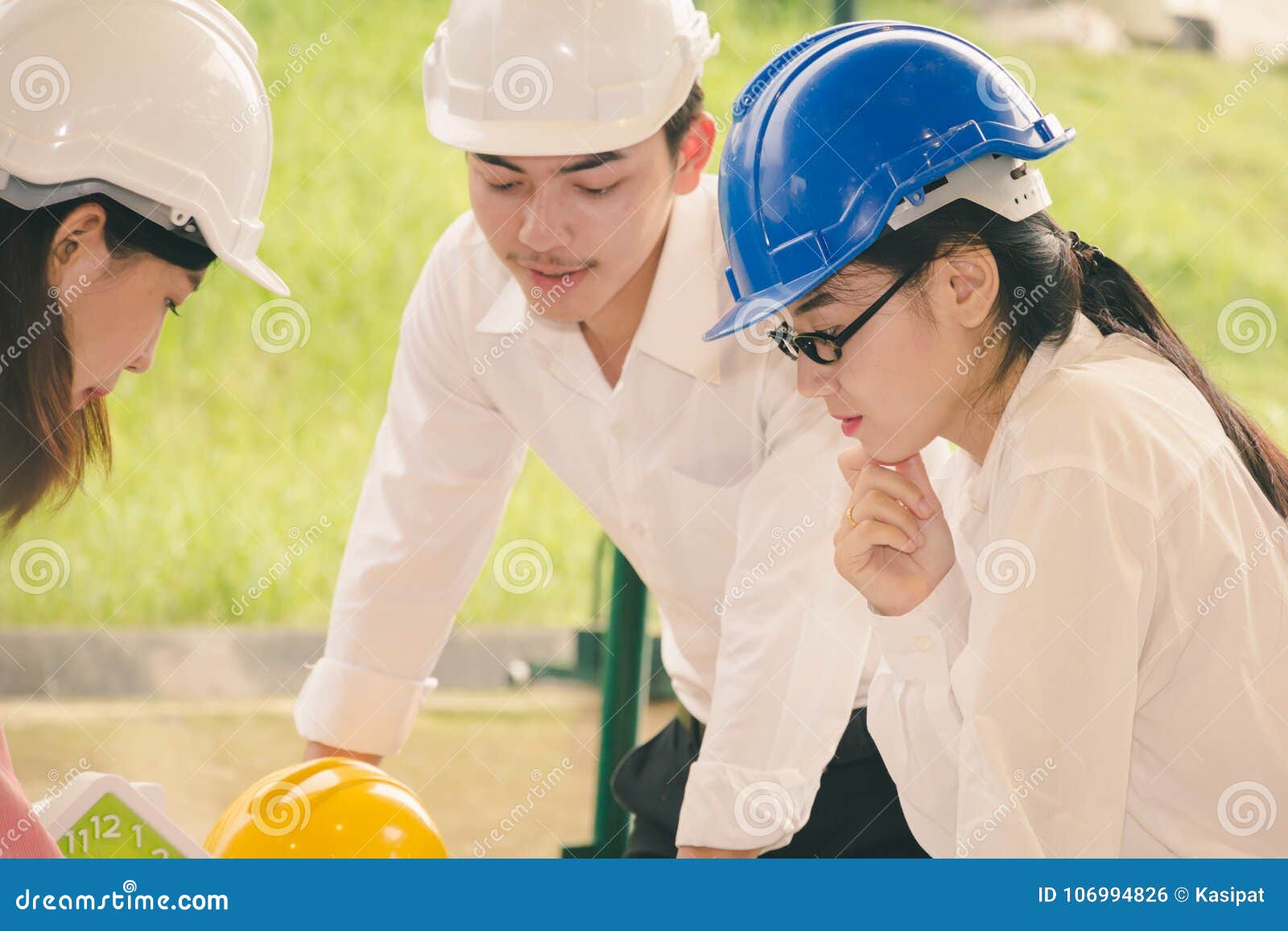 Engineer concept Teamwork stock photo. Image of paperwork - 106994826