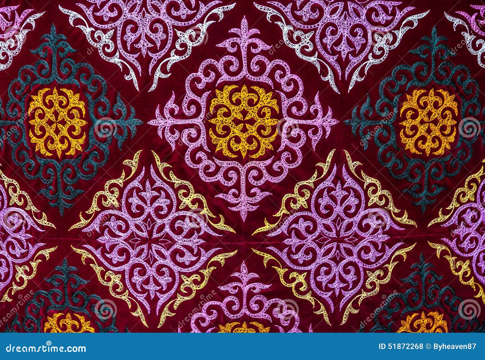 Asian ethnic pattern stock photo. Image of issykkul, kirgizstan - 51872268
