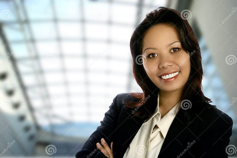 Asian Executive in Building Stock Photo - Image of interior, jacket ...
