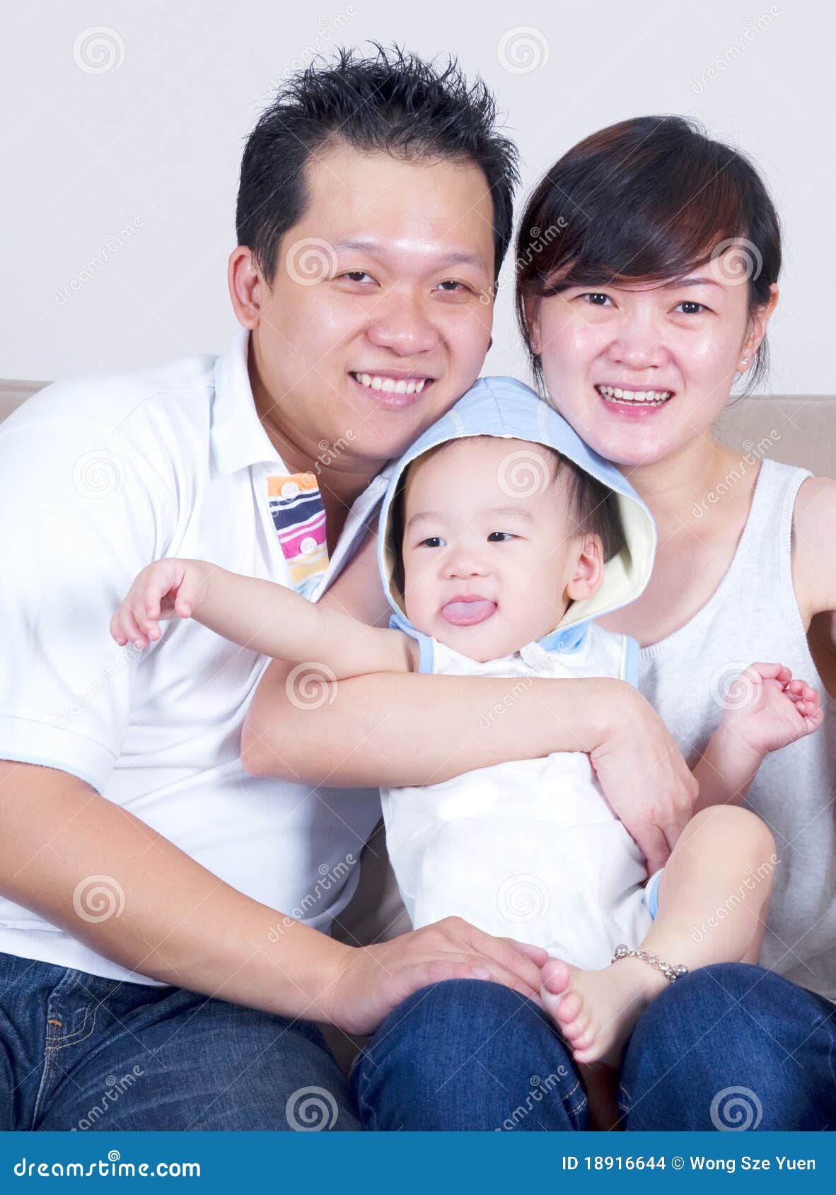 Asian family stock photo. Image of couple, cheerful, adult - 18916644