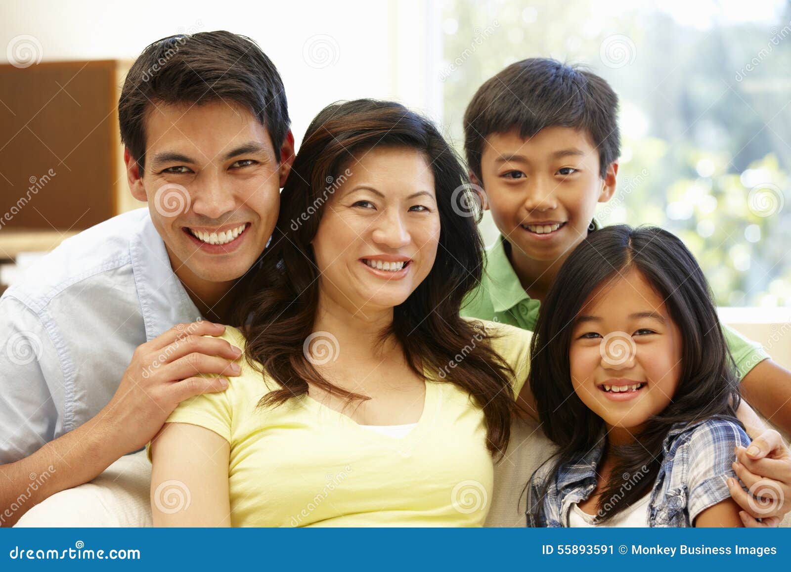 Asian family portrait stock image. Image of asian, child - 55893591