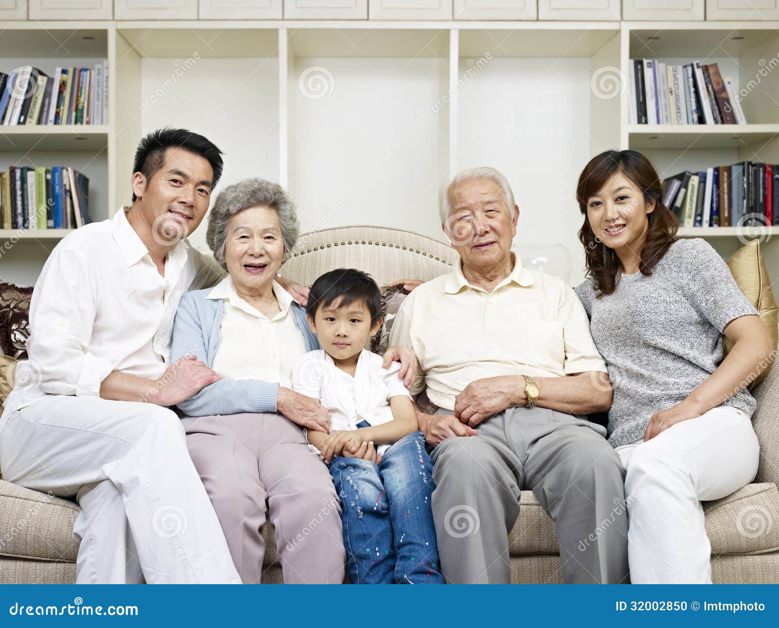 Asian family stock photo. Image of home, asian, adult - 32002850