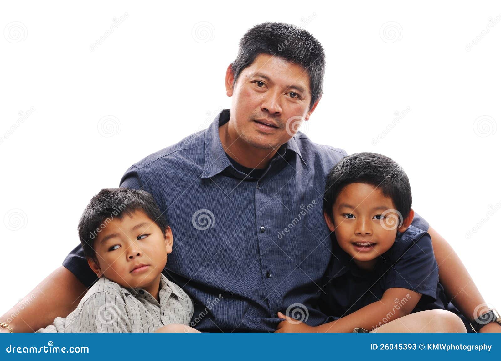 Asian Father with sons stock image. Image of love, father - 26045393