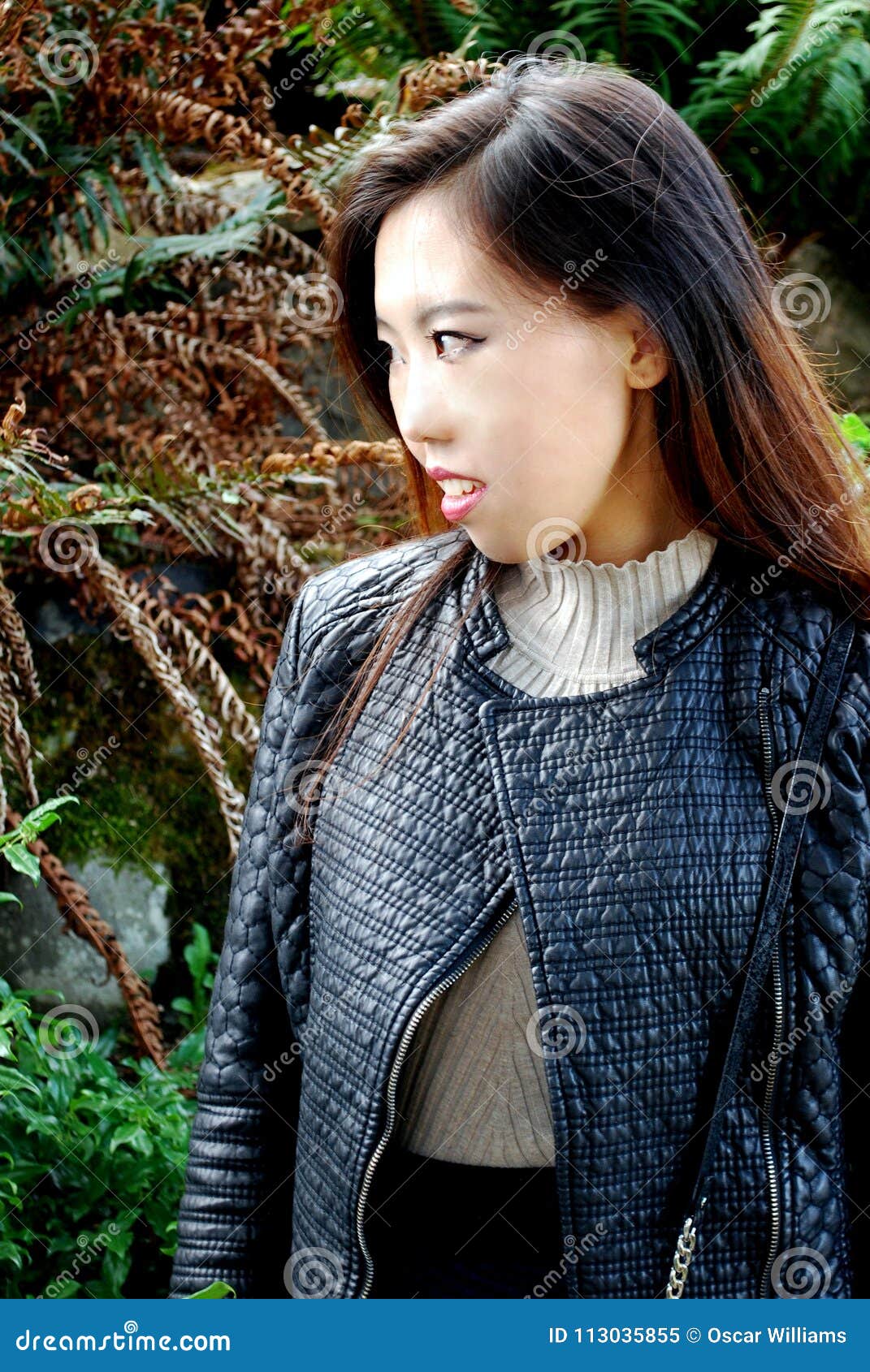 Asian Female Beauty Expressions. Stock Image - Image of seductive ...