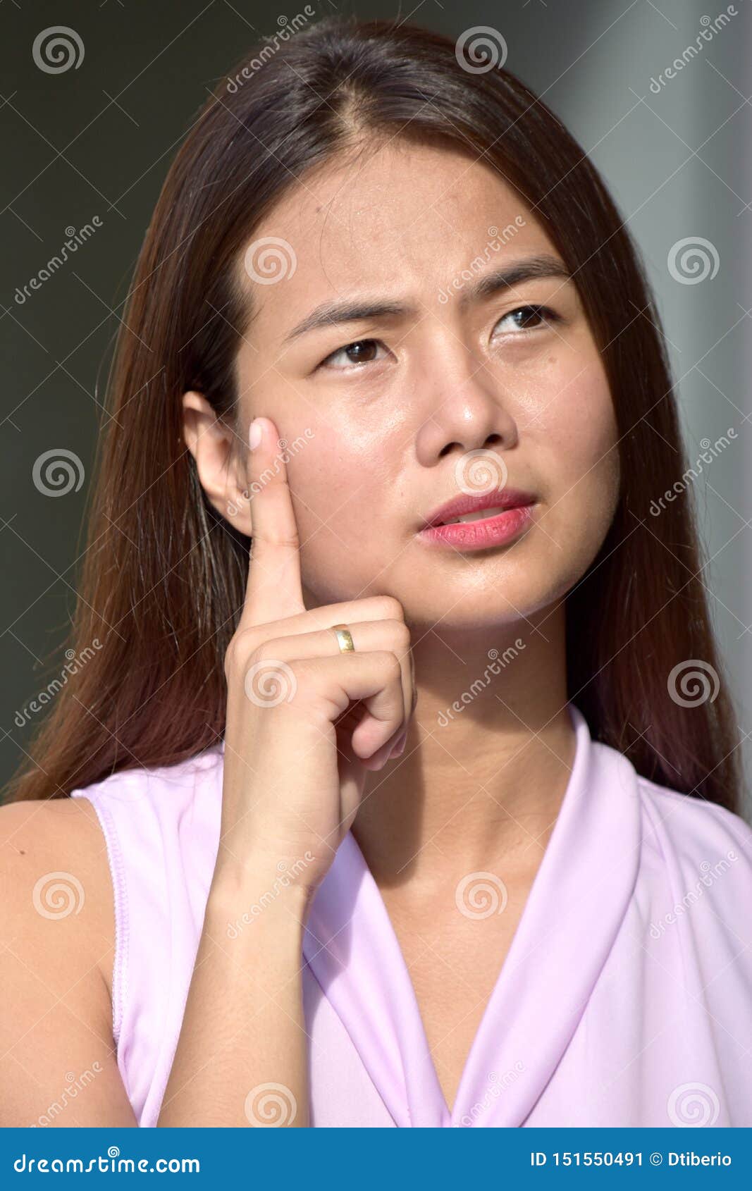 Asian Female Decision Making Stock Image - Image of deciding, thinker ...