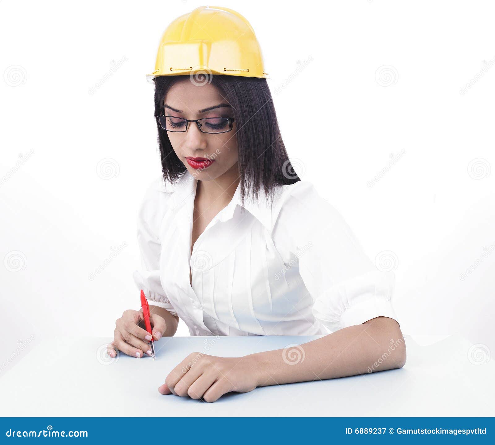 Asian female drafter stock image. Image of face, female - 6889237