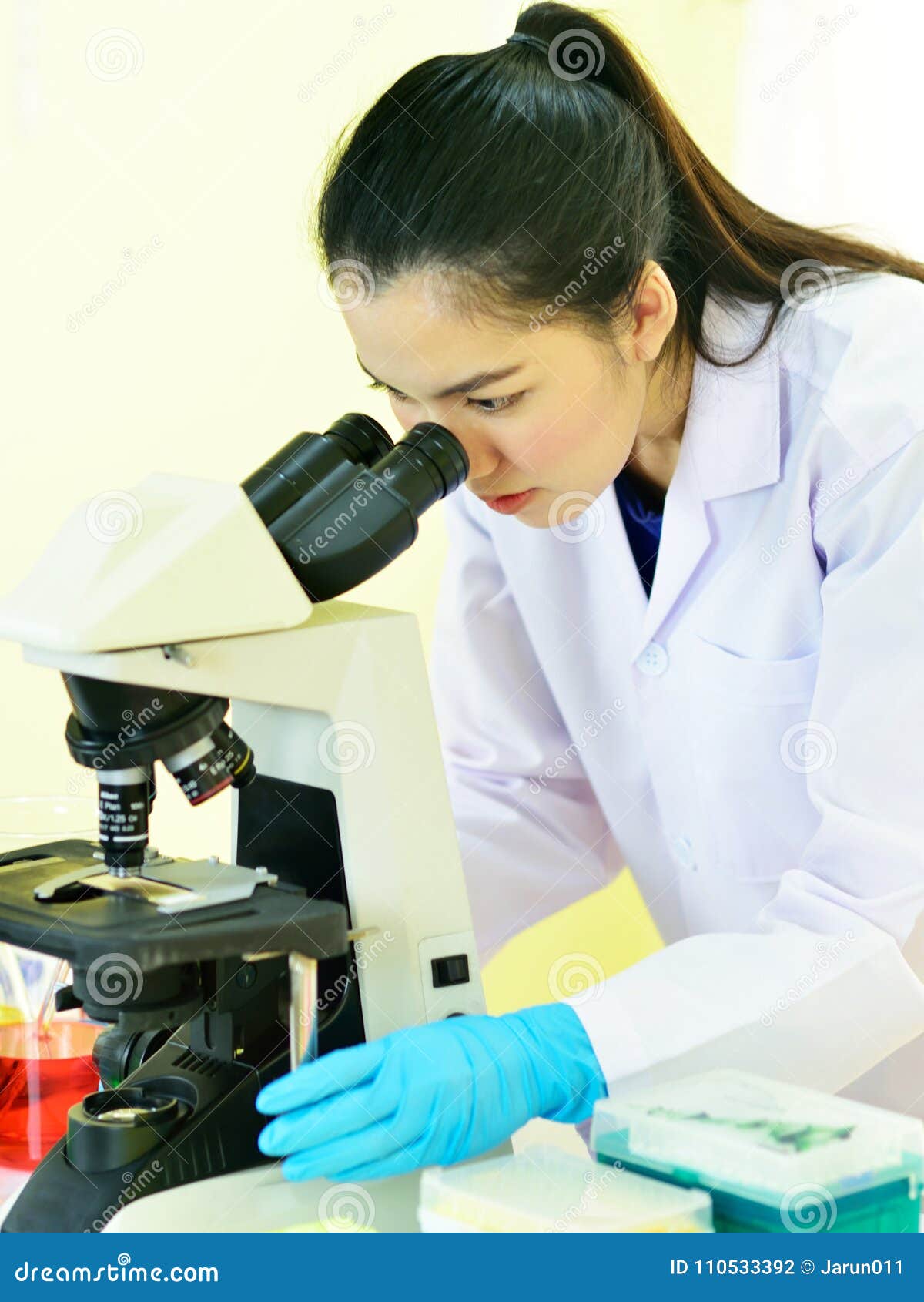 Medical Technologist Working in Laboratory Stock Photo - Image of ...