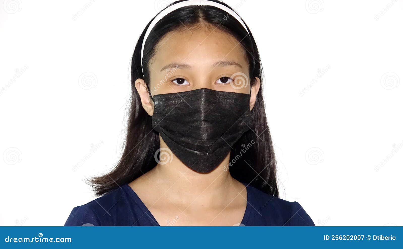 An Asian Female Wearing Facemask Stock Image - Image of mask, wearing ...
