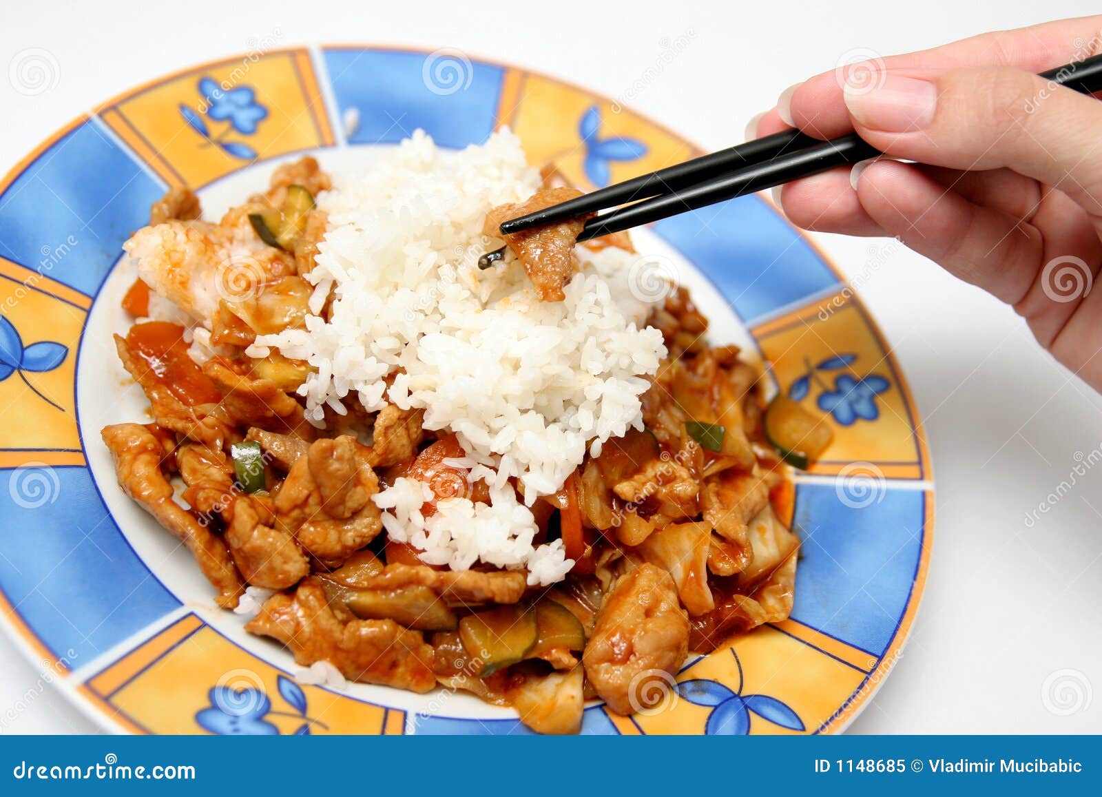 Asian food with chopsticks stock image. Image of culture - 1148685