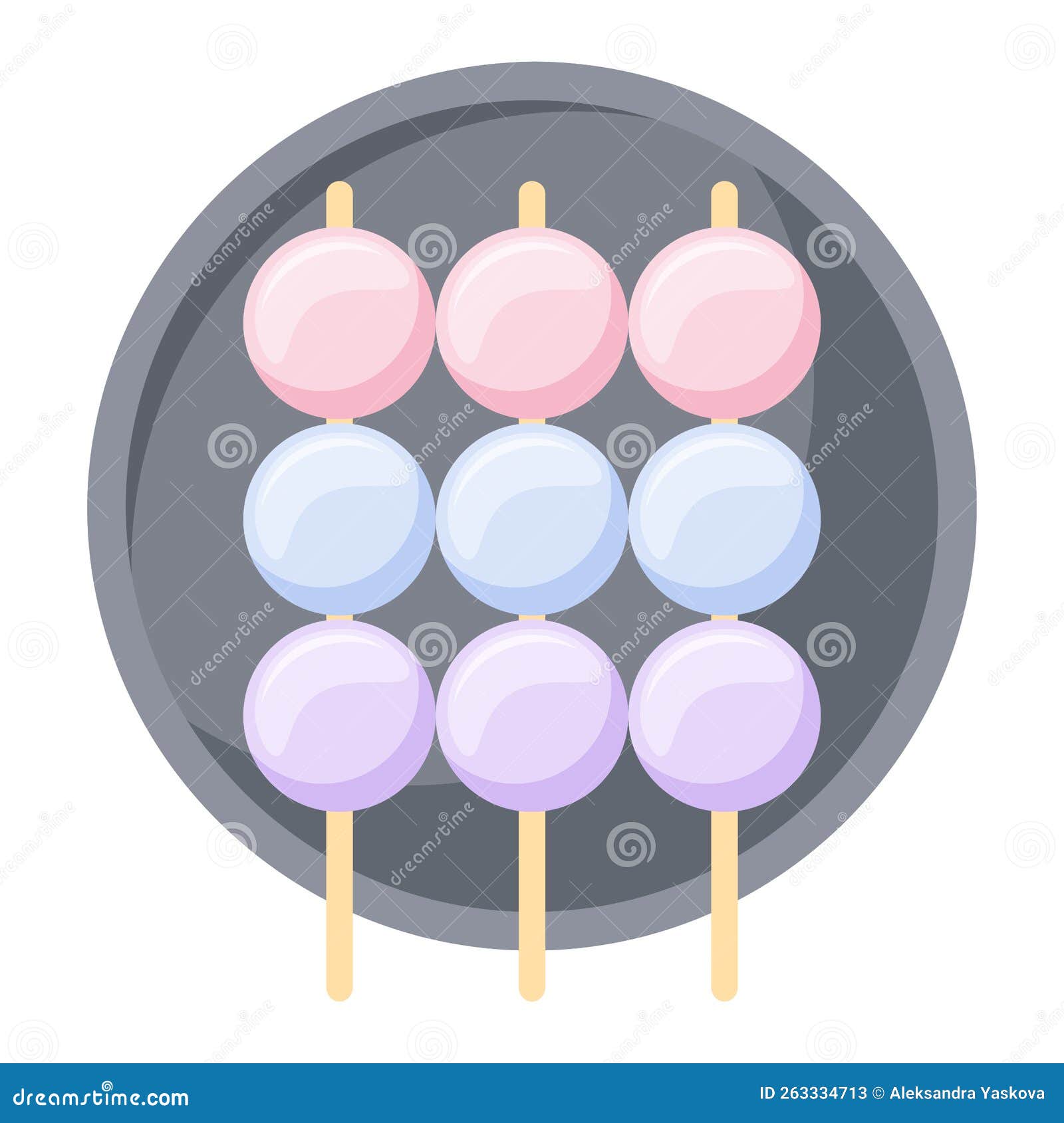 Cute Dango Wallpaper Japanese Rice Cake Dumpling Illustration ...