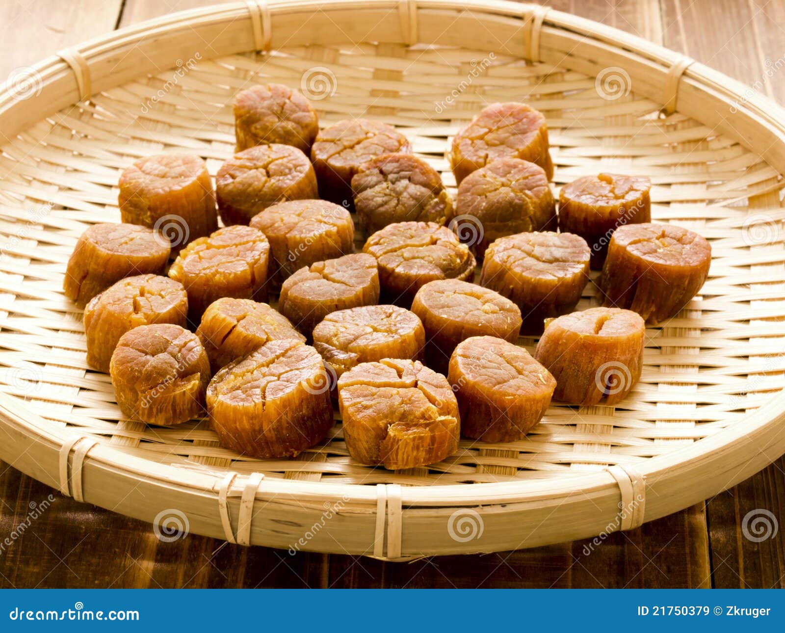 Asian food, dried scallops stock image. Image of color - 21750379