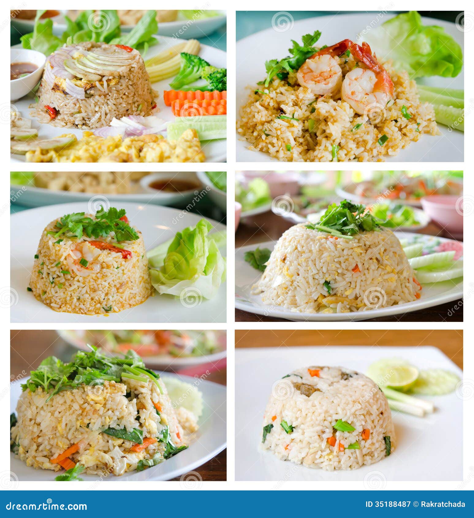 Asian fried rice stock image. Image of green, dish, thai - 35188487