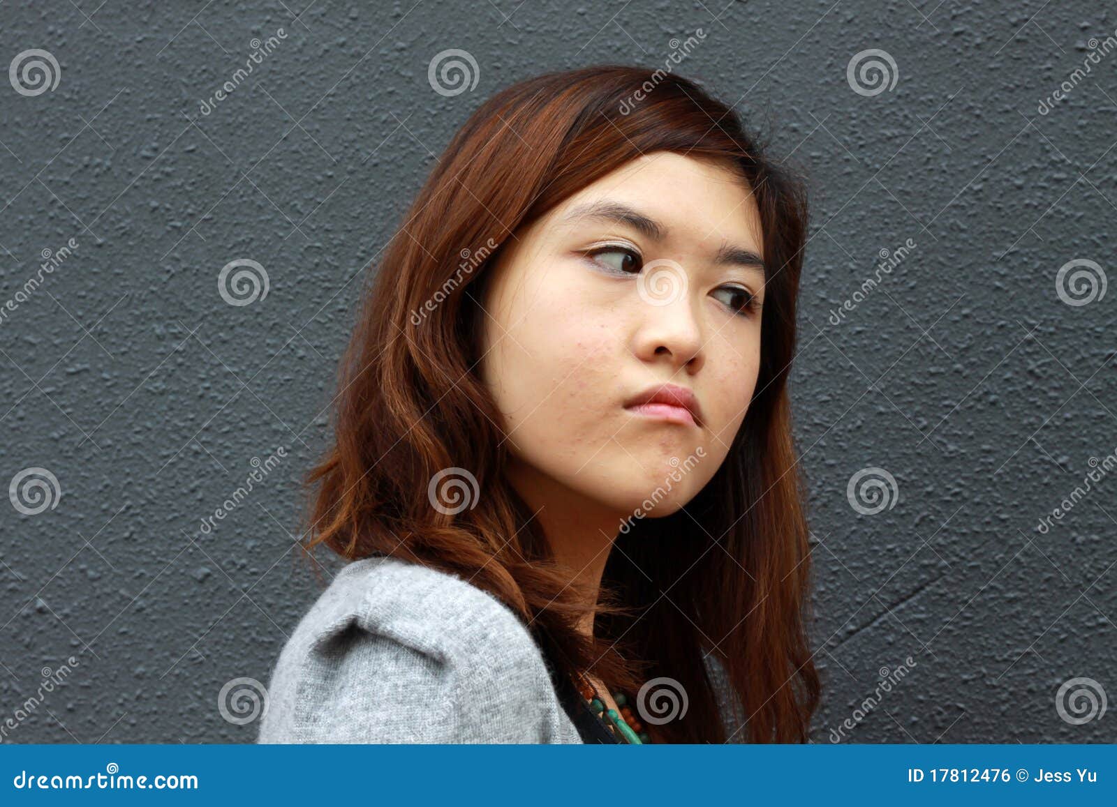 Angry Asian Woman Face